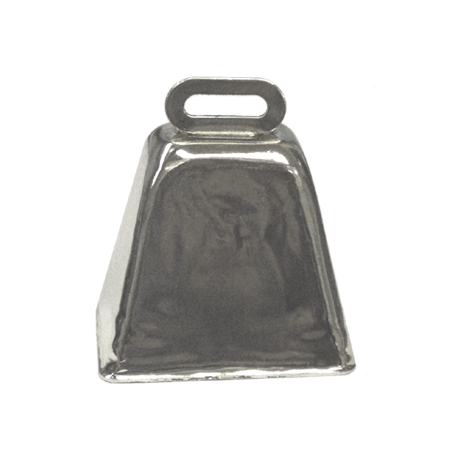 1.75" Cowbell - Silver - 2 Pc. Pkg. | ACI Wholesale