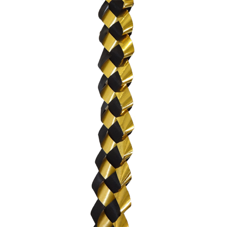 30" Ribbon Military Chain - Black/Metallic Gold | ACI Wholesale